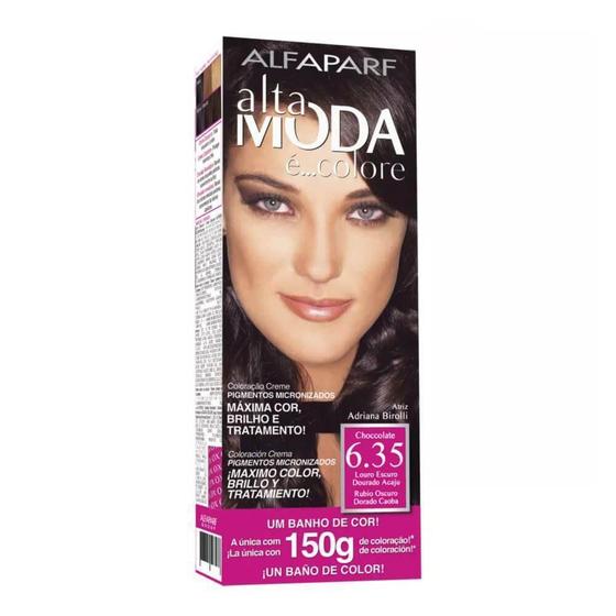 Tintura Alta Moda Alfaparf 635 150g Chocolate - Tinta de Cabelo ...