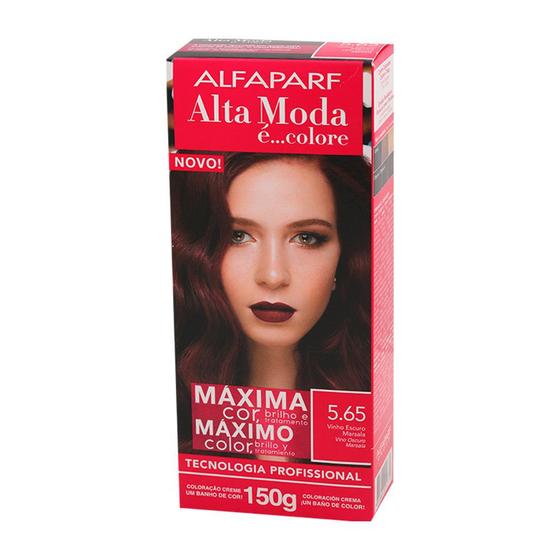 Tintura Altamoda 5.65 Vinho Escuro Marsala Cor Perfeita 150g - Alta ...