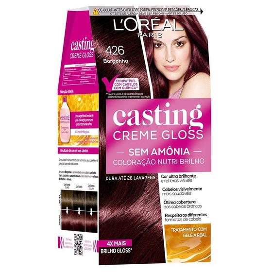 Tintura Casting Creme Gloss 426 Borgonha - Loreal Casting Gloss - Tinta ...