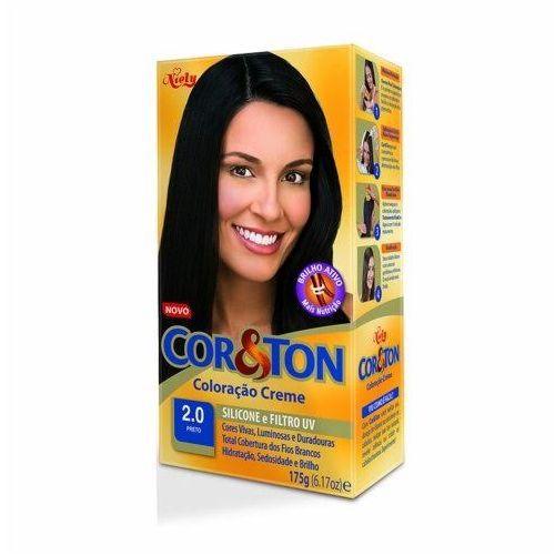 Tintura Cor&ton 20 Preto - COR E TON - Tinta de Cabelo - Magazine Luiza