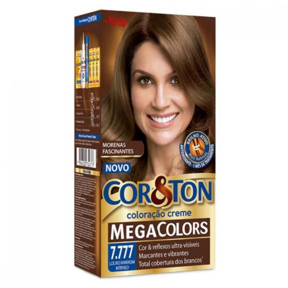 TINTURA COR & TON M COLORS 7.777 LOURO MARRON INTENSO kit/ 2unidades ...