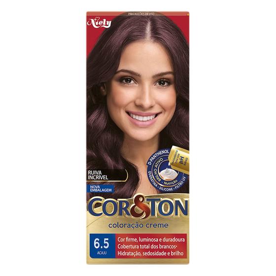 Tintura Creme Cor&Ton Niely Acaju 6.5 Mini Kit - Cor & Ton - Tinta de ...