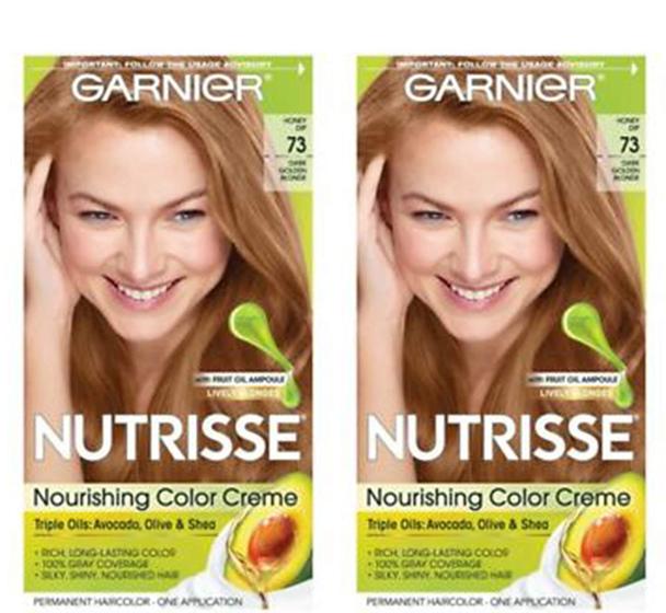 Tintura de Cabelo Garnier Nutrisse 73 Loiro Dourado Escuro - 60ml (2 Unidades) - Tinta de Cabelo ...