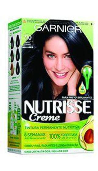 Tintura Garnier Nutrisse Creme 210 Preto Azulado - Tinta de Cabelo ...
