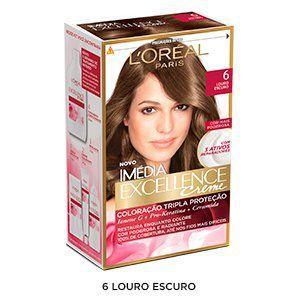 Tintura Imédia 6 Louro Escuro - Loreal - Tinta de Cabelo - Magazine Luiza