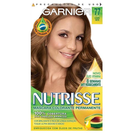 Tintura nutrisse - cor 77 louro ivete - Garnier - Tinta de Cabelo ...