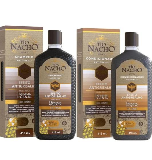 Tio Nacho Efeito Antigrisalho Shampoo + condicionador 415ml KIT - Kit ...