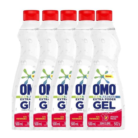 Tira Manchas Omo Gel Para Pré Lavagem 500Ml Kit 5 - Unilever - Tira ...