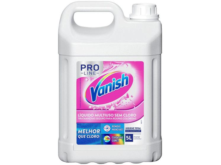 Tira Manchas Vanish Líquido Multiuso Para Roupas Coloridas Pro Line 5L ...
