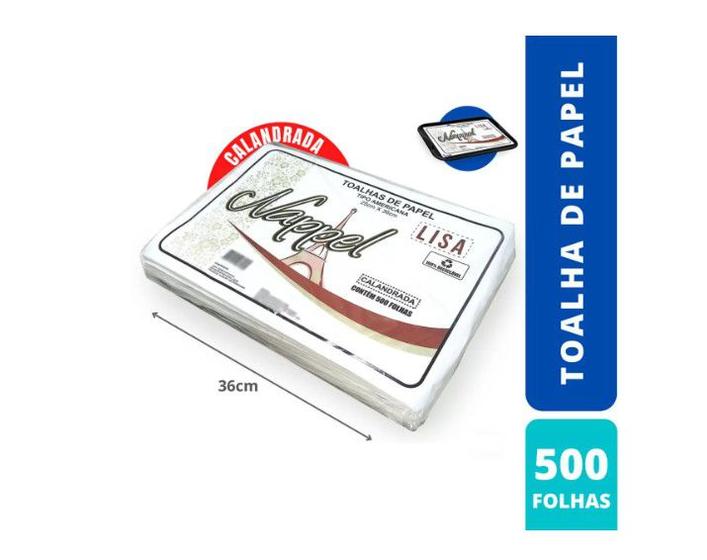 Toalha Americana Papel Mono Branca Lisa Nappel Bandejas Mesas - 25x36cm ...