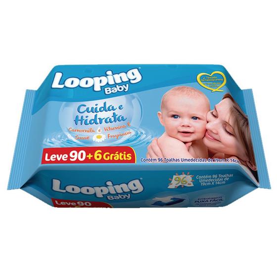 Toalhas Umedecidas Looping Baby Camomila c/96 Unidades - Toalha ...
