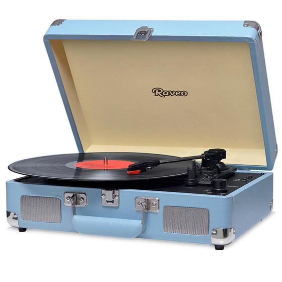 Toca Discos HI FI Raveo Sonetto Chrome, Vinyl, Bluetooth, USB, Aux ...