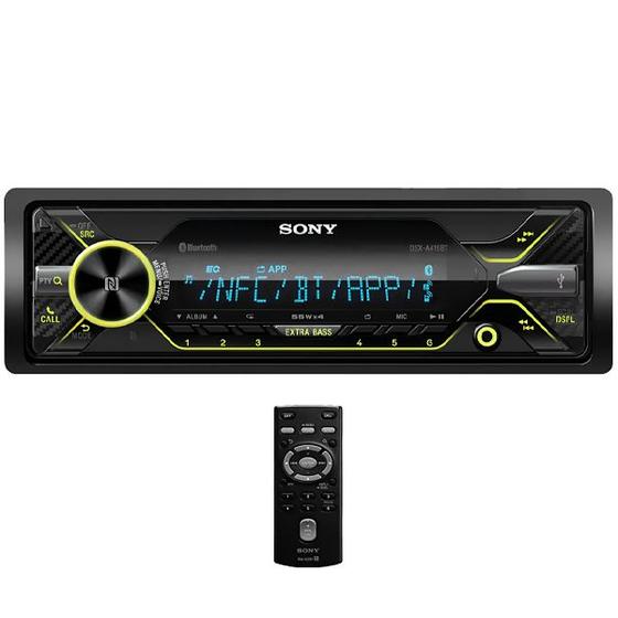 Toca Radio Sony DSX-A416BT 4 de 55 Watts com Bluetooth e USB - Preto - Estribo Lateral ...