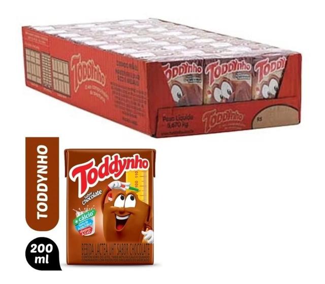 Toddynho Achocolatado Lanchinho Escolar 200ml - 27 Unidades - PEPSICO ...