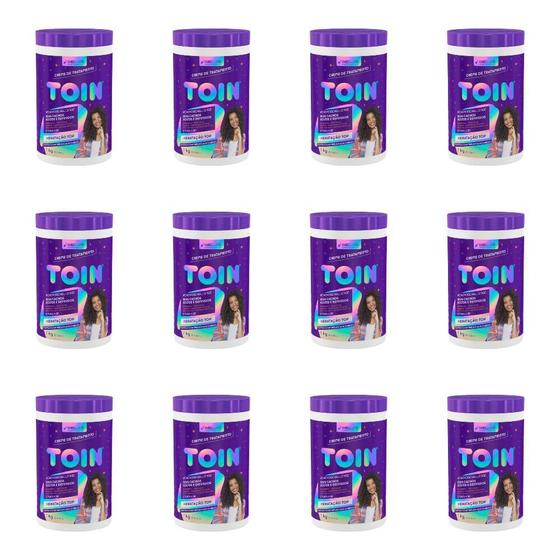 Toin Cachos Soltos e Definidos Creme de Tratamento 1kg (Kit C/12 ...