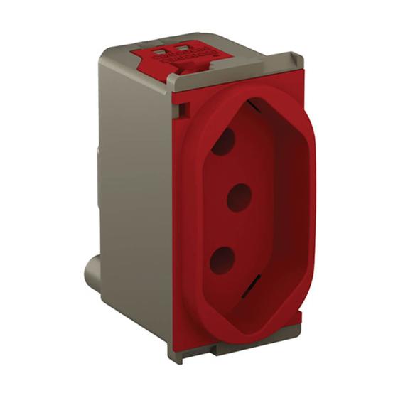 Tomada 20A Vermelha Borne Parafuso 2P+T PIAL Nereya 663058 Legrand - Espelho / Placa de Tomada e ...