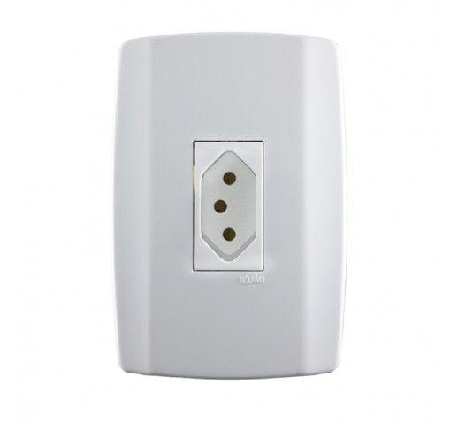 Tomada Branca 10A Vertical, Slim (80140) - Ilumi - Tomadas - Magazine Luiza