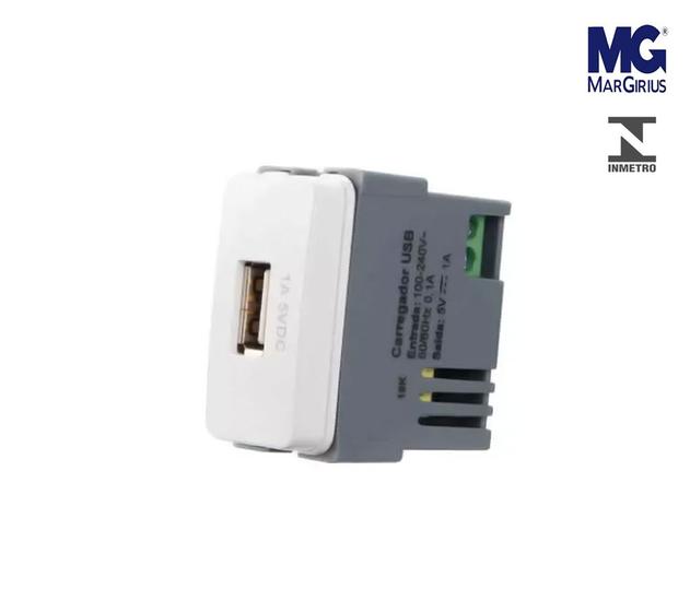 Tomada Carregador Usb 1a Margirius Linha B3 - Tomadas - Magazine Luiza