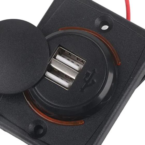 Tomada Carregador Veicular Usb Carro Van Caminhão Barco 12v 24v - Gtech ...