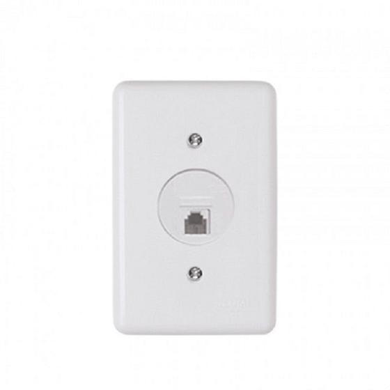Tomada de Rede RJ45 8 Fios com Placa 4x2 Linha Stylus - Ilumi - Módulo ...