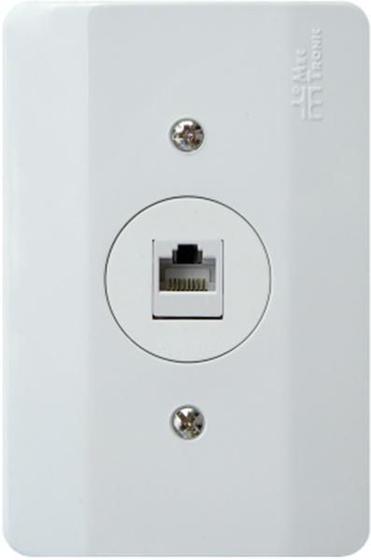 Tomada do rj45 com placa milleniun - MEC TRONIC - Tomadas - Magazine Luiza