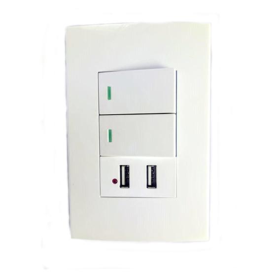 Tomada Duo USB com 2 Interruptores - Soyan - Tomadas - Magazine Luiza