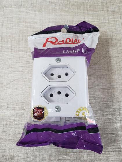 Tomada externa dupla - Radial - Tomadas - Magazine Luiza