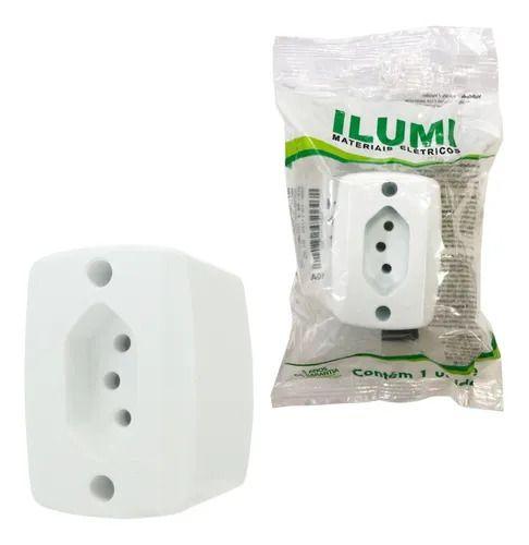 Tomada Externa Sobrepor Branca 10a - Ilumi - Tomadas - Magazine Luiza