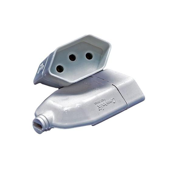 Tomada Fêmea 2P+T - 10A/250V Inmetro - Compolux - Tomadas - Magazine Luiza