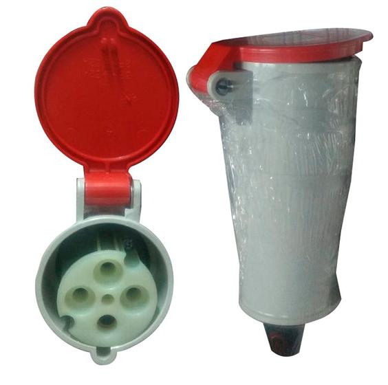 Tomada Industrial de Acoplamento 3P+T 32A Vermelho - STECK (N4256 ...