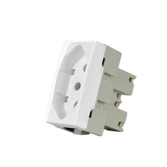 Tomada Padrão Brasil 2P+T 20A 250V Branco Sleek - Kit 10 Un - Margirius - Tomadas - Magazine Luiza