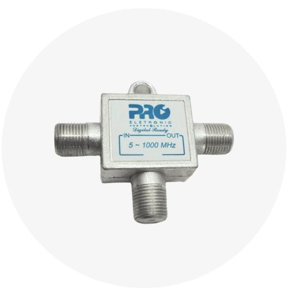 Tomada Passagem Tap 1Ghz 6db Solder Back PQTT-1206B Proeletronic ...