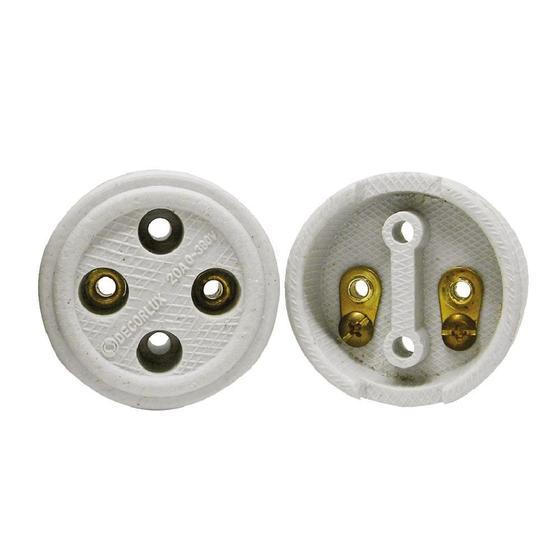 Tomada Porcelana Externa 2 Polos 20A Decorlux - Tomadas - Magazine Luiza