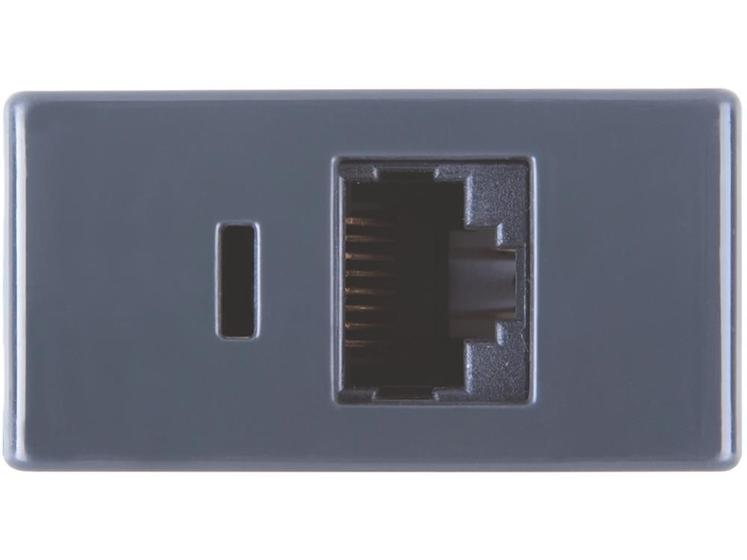 Tomada rj45 cat 6 em termoplastico comp met sistema modular grafite tramontina - Módulo de ...