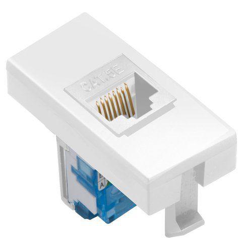 Tomada RJ45 Módulo Cat 5E Pequeno Siena Branco Alumbra - Módulo de ...