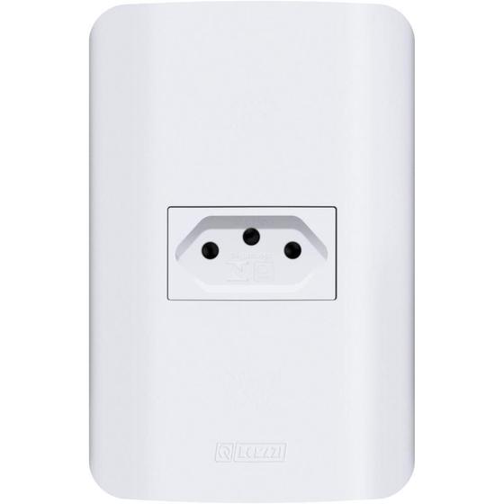 Tomada simples 2p+t 10a 250v linha canoa - romazi - Tomadas - Magazine Luiza