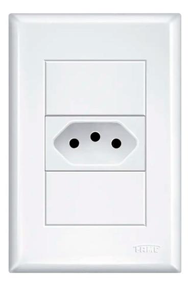 Tomada Simples Padrão 4x2 2p+t 250v Fame Evidence 10A/20A - Tomadas ...
