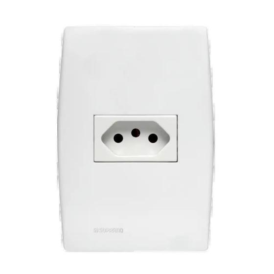 Tomada Simples Soprano 1 Tomada 20A 250V - Tomadas - Magazine Luiza