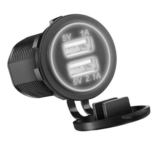 Tomada Usb Encaixe Acendedor P/ Carro Caminhão 2 Saídas - Termo ...