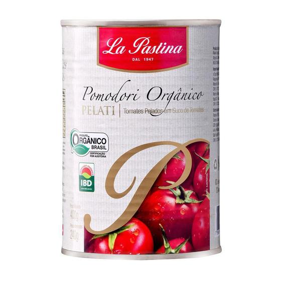 Tomate Pelati Orgânico Italiano La Pastina 400G - Tomate Pelado ...