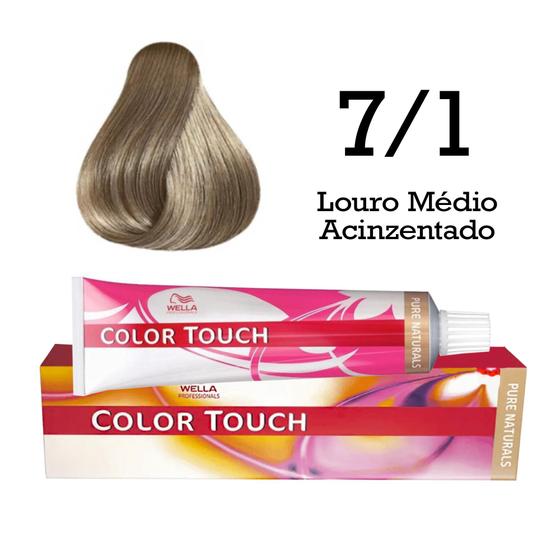 Tonalizante 7/1 Louro Médio Acinzentado Color Touch Wella Professionals ...