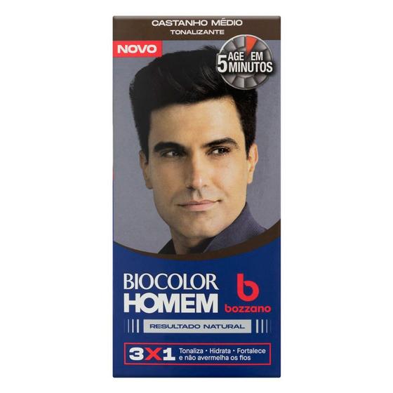 Tonalizante Biocolor Homem Castanho Médio - Tonalizante de Cabelo ...