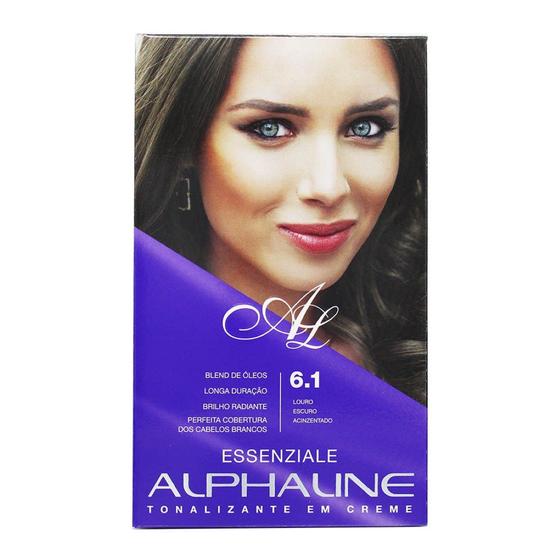 Tonalizante em Creme Essenziale Louro Escuro Acinzentado 6.1 - Alphaline - Alpha Line ...