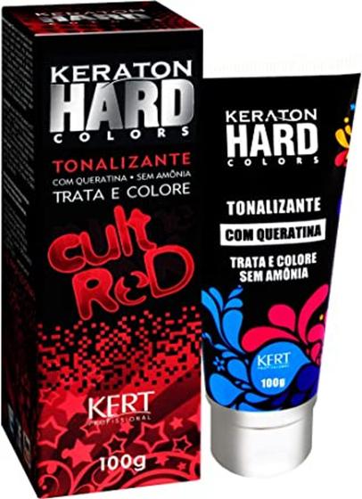 Tonalizante Keraton Hard Colors Cult Red (vermelho) Sem Amônia - Kert ...