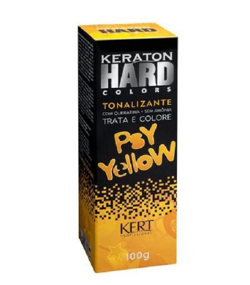Tonalizante Keraton Hard Colors Psy Yellow 100g - Tonalizante de Cabelo ...