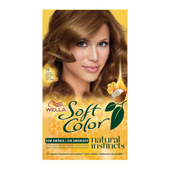 Tonalizante Soft Color Creme Wella 70 Louro Natural - Tonalizante de ...