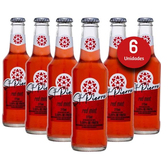 Tônica Red Mint ST PIERRE Long Neck 275ml (6 unidades) - Água Tônica ...