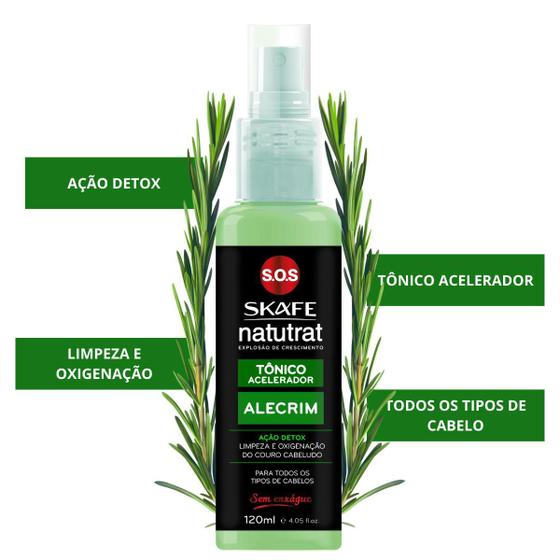 Tonico acelerador alecrim natutrat s o s 120ml - Skafe - Tônico Capilar ...
