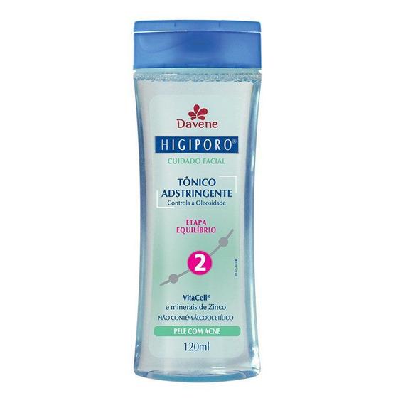 Tônico Adstringente Higiporo Pele Com Acne 120ml - Davene ...