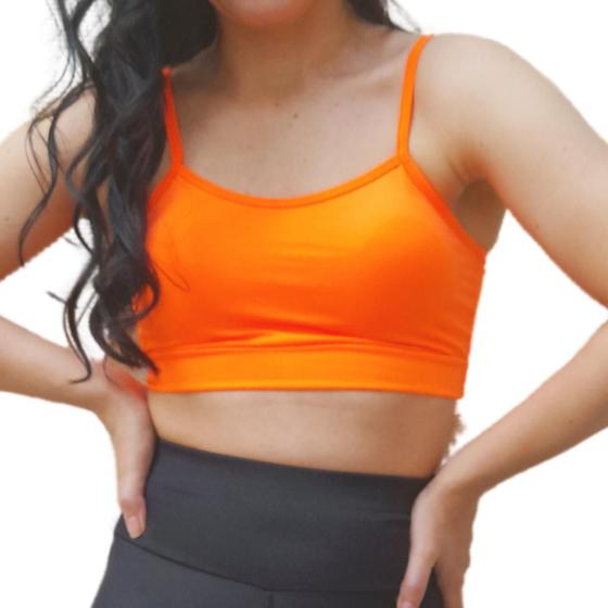 Top Academia com Bojo Liso Academia Alça Fina Ginastica - FIA FITNESS ...